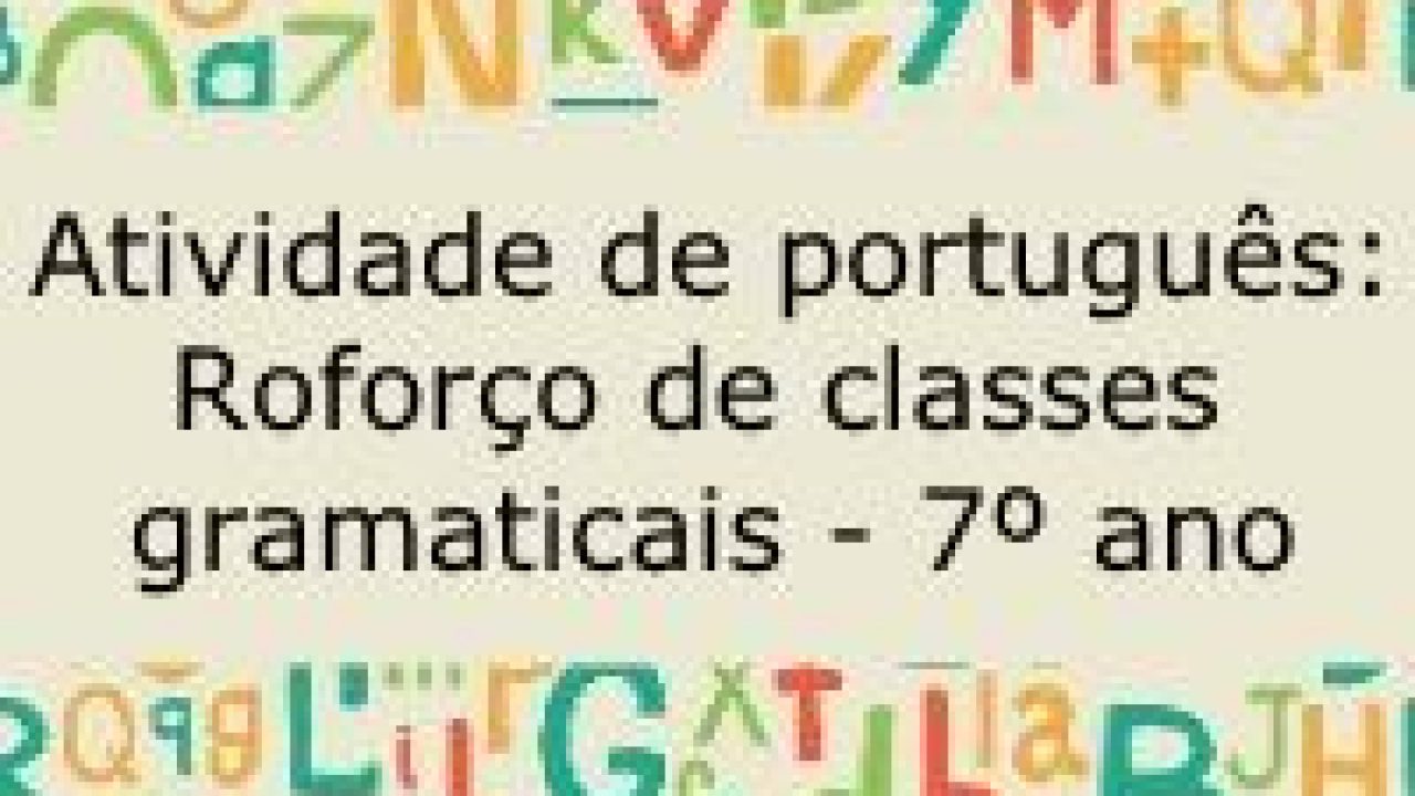 Classe De Palavras Exercícios 8o Ano - ROAREDU Classe De Palavras Exercícios 8o Ano - ROAREDU
