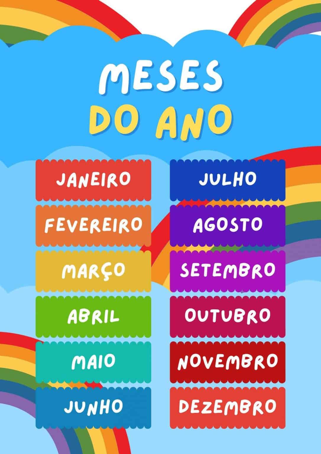 Atividades Meses Do Ano 1 Ano - FDPLEARN
